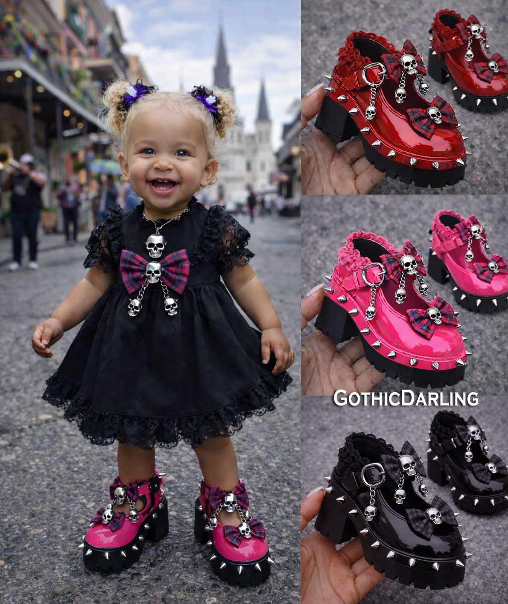 Gothic Toddler Heels - Gothic Darling